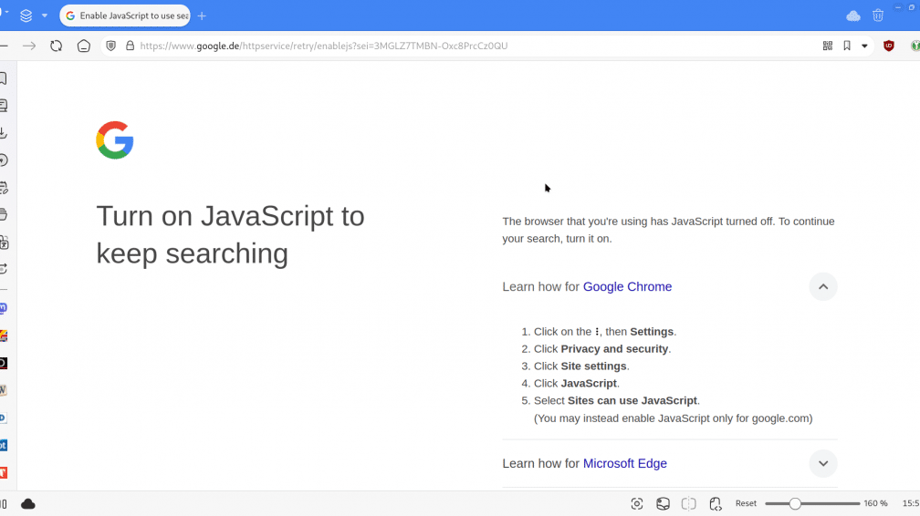Google Suche Geht Nur Noch Mit Javascript Heise Online