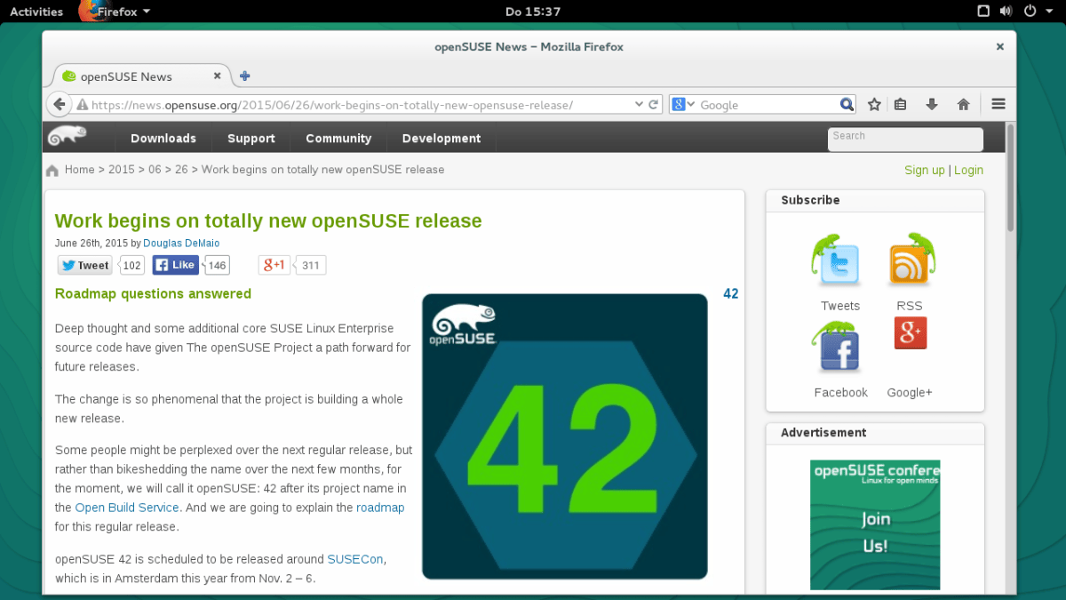 OpenSuse setzt mit "42" auf Unterbau von Suse Linux Enterprise | heise ...