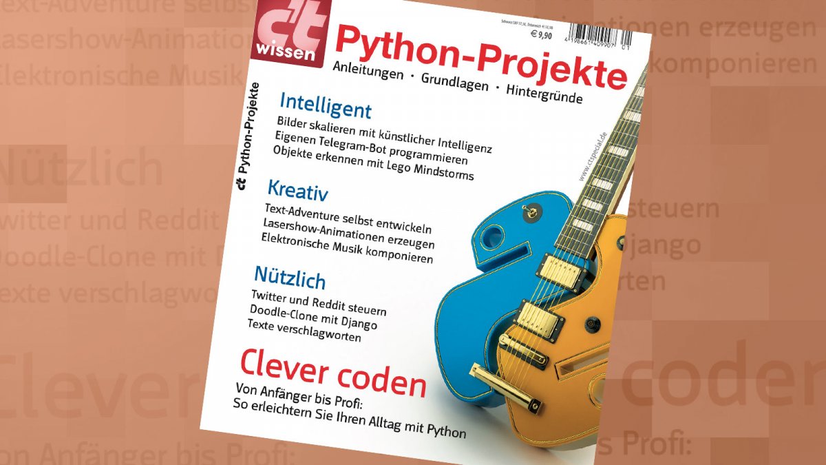 c't wissen Python-Projekte jetzt im Handel | heise online