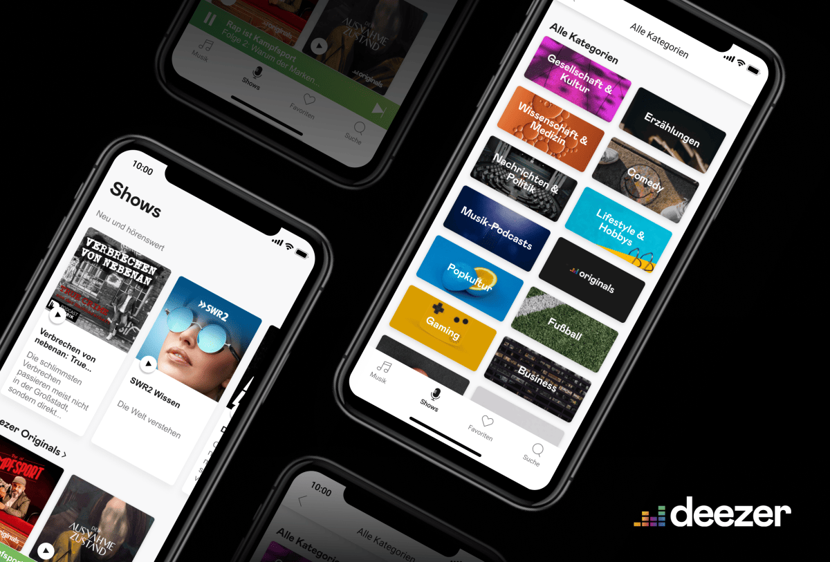 Deezer ändert Home-Tab in Reiter für Shows und Musik | heise online