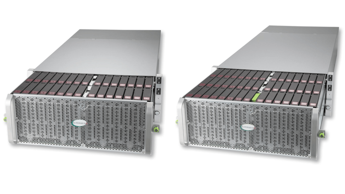 90 Datenträger in einem Server: Supermicro stellt sechs neue Storage ...