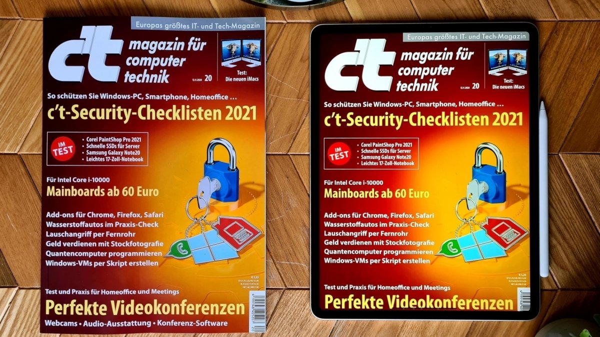 c't 20/2020 - Der Blick ins Heft mit Security-Checklisten, Mainboards und Videokonferenzen ...