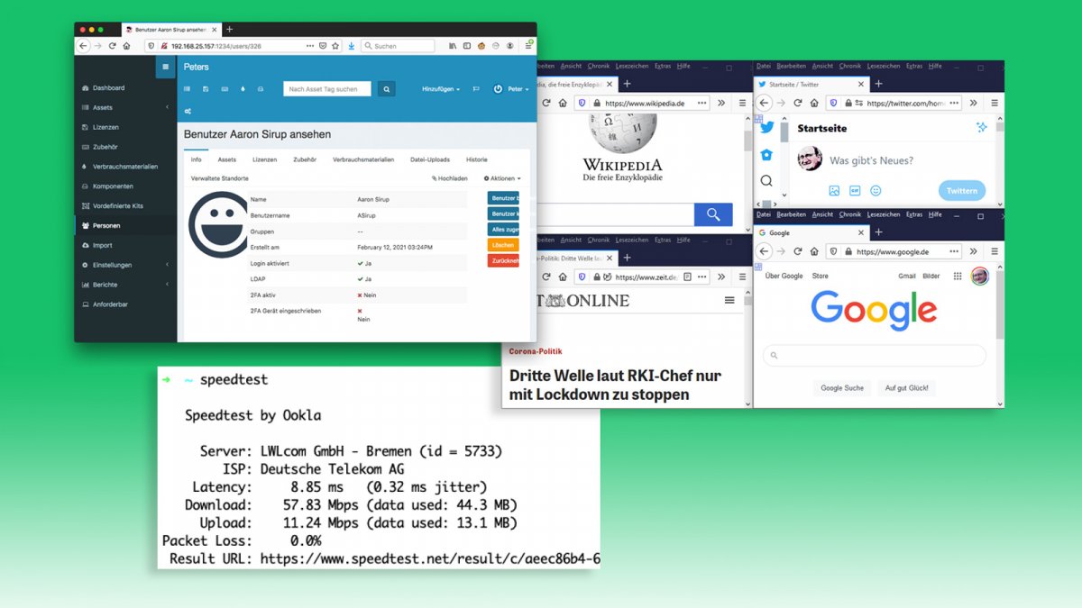 Kurztests: IT-Asset-Manager, Kommandozeilen-Speedtest und Browser-Tab ...