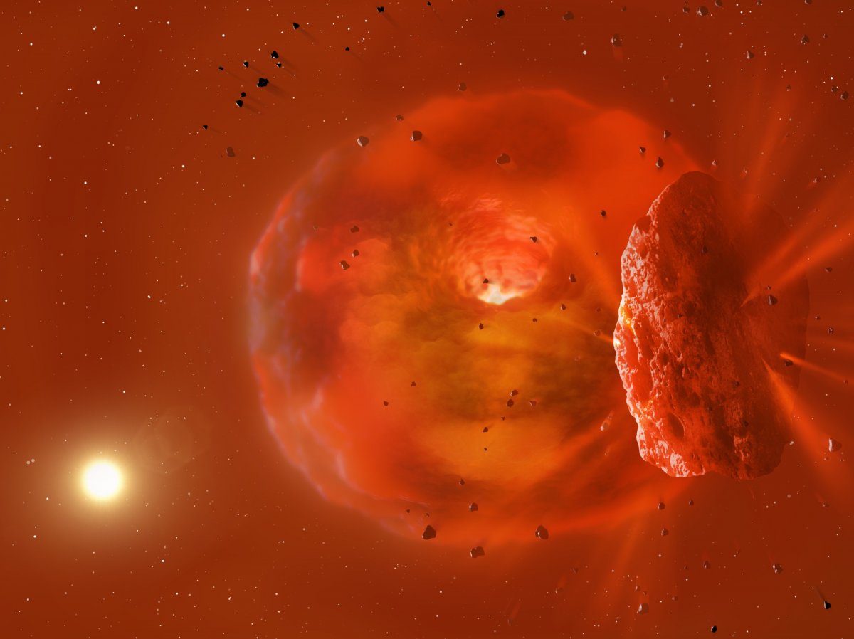 Astronomie Erstmals Nachgl hen Einer Kollision Zweier Exoplaneten