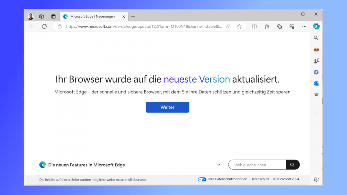 Webbrowser: Microsoft Edge-Update schließt Sicherheitslücken | heise online