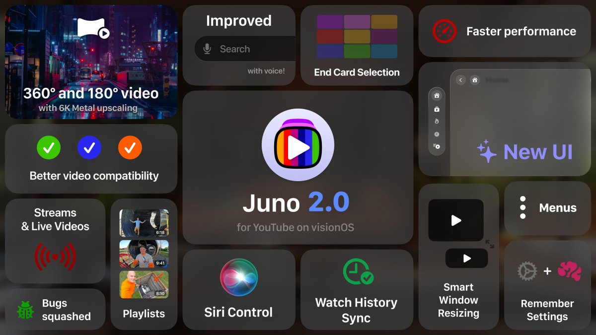 YouTube client for Vision Pro: Juno with 360-degree videos and more ...