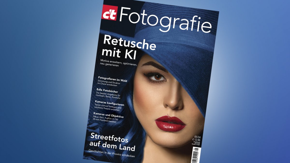KI-Retusche revolutioniert Bildbearbeitung – c't Fotografie 5/2024 | heise online