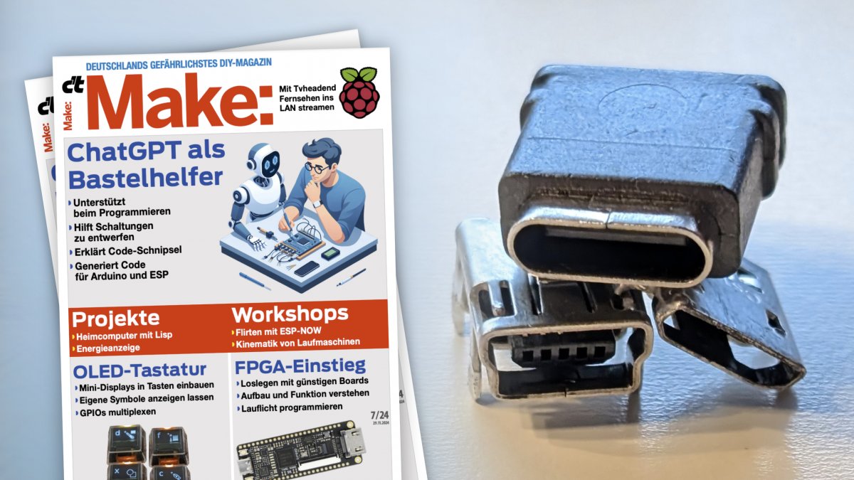 Jetzt in der Make 7/24: Alles wird USB-C | heise online