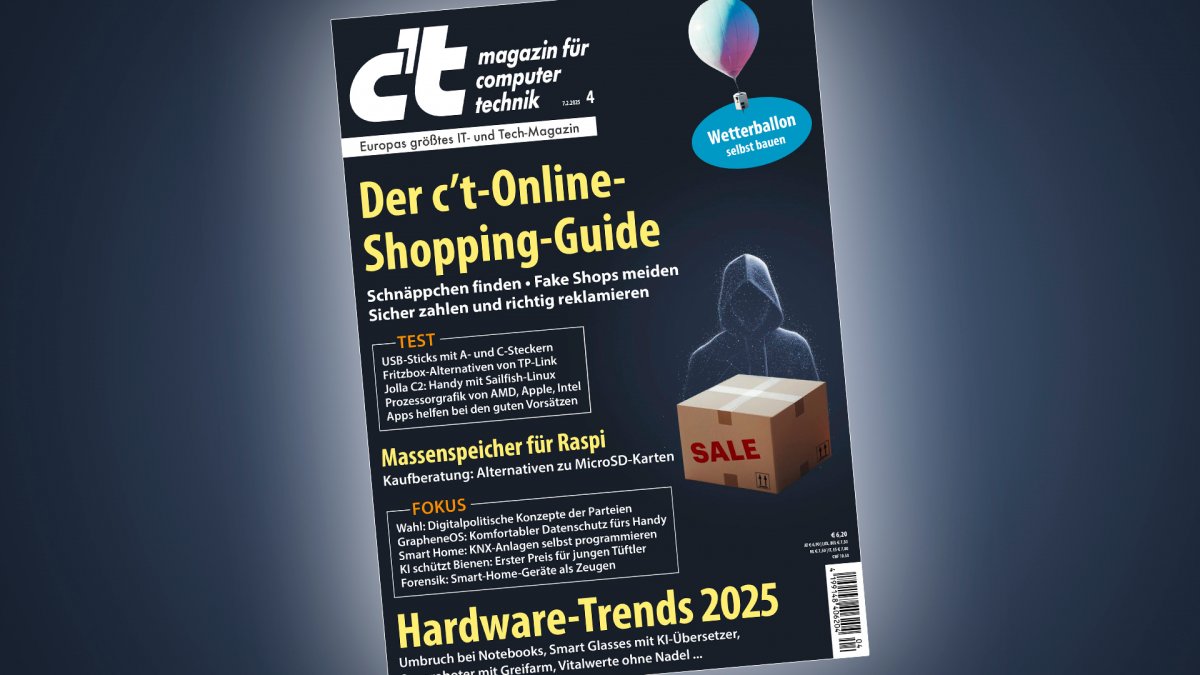 Blick ins Heft c’t 4/2025: Der c’t-Online-Shopping-Guide | heise online