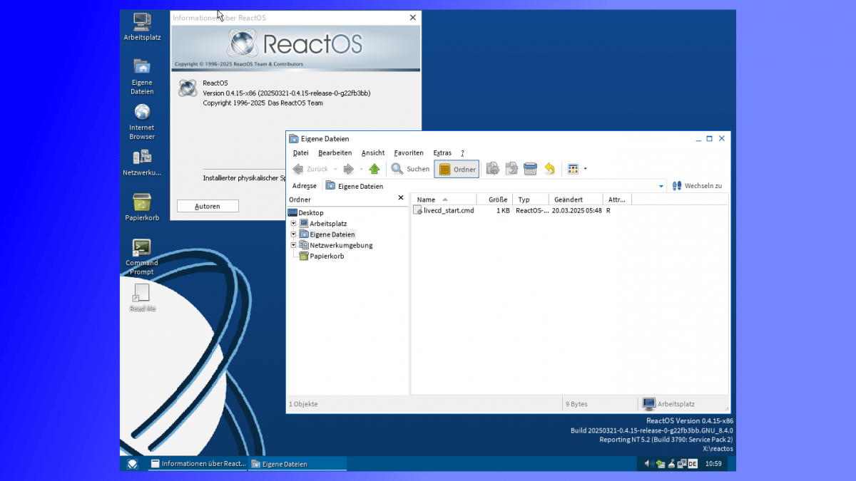 ReactOS 0.4.15: Windows XP alternative with many corrections | heise online