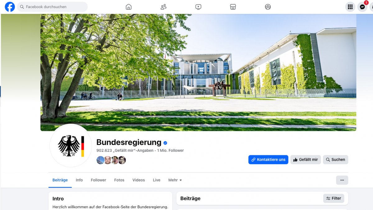 VG Cologne: Federal government may continue to operate Facebook fan ...