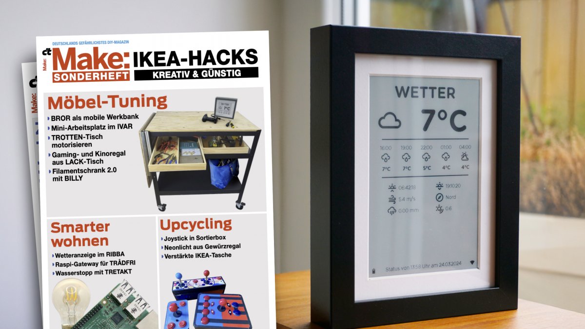 Jetzt im Make-Sonderheft 6/25: Ikea-Hacks | heise online