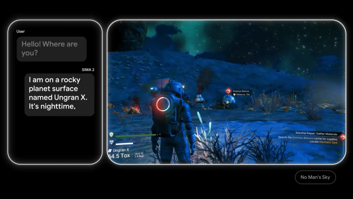 Google: AI Agent Sima 2 Trains in Video Games for the Real World ...