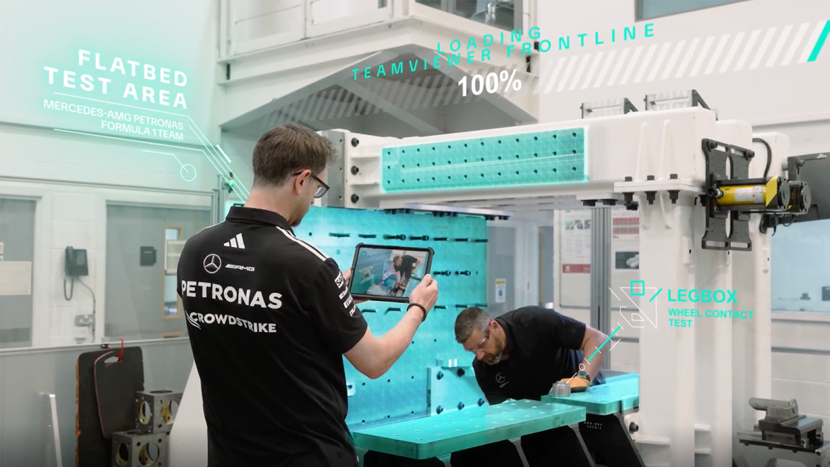 TeamViewer AR Accelerates Test Rig Setups at Mercedes-AMG Petronas F1 ...