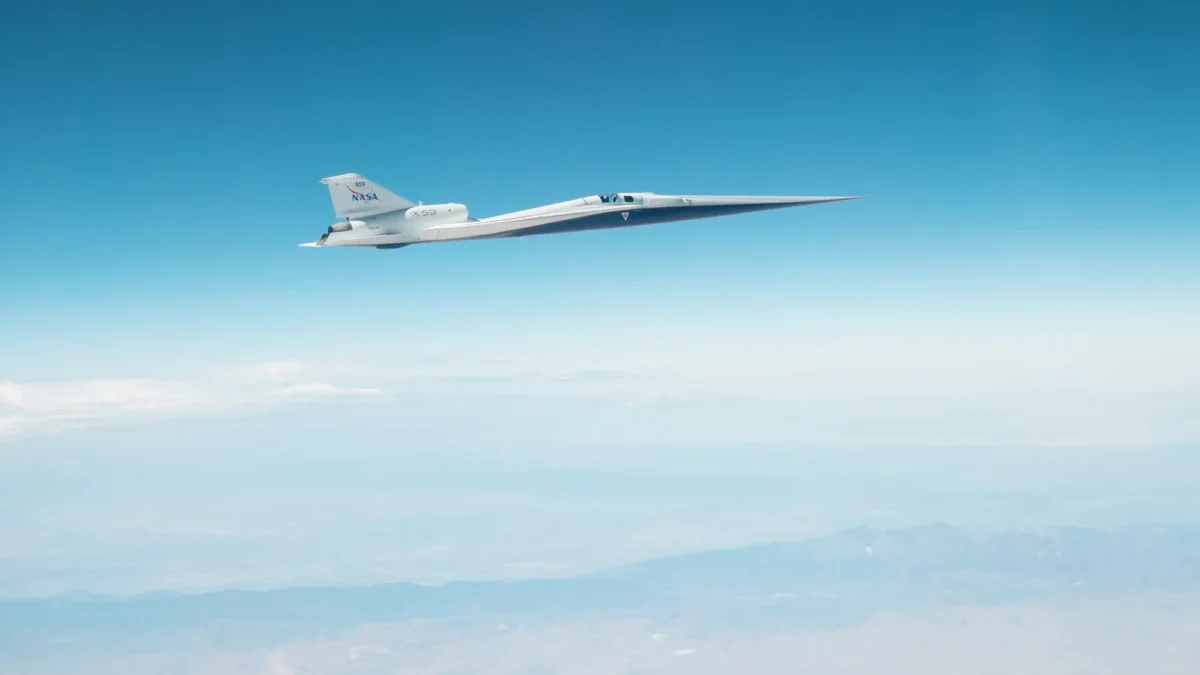 X-59 reaches altitude and speed for supersonic tests | heise online
