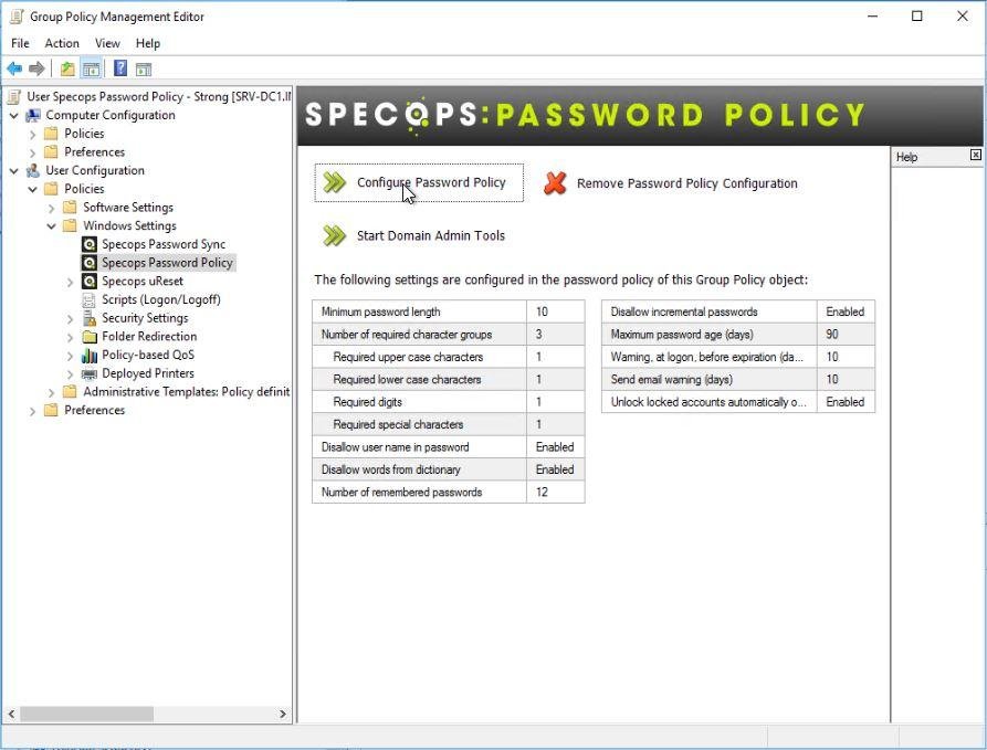Specops Password Policy | heise Download