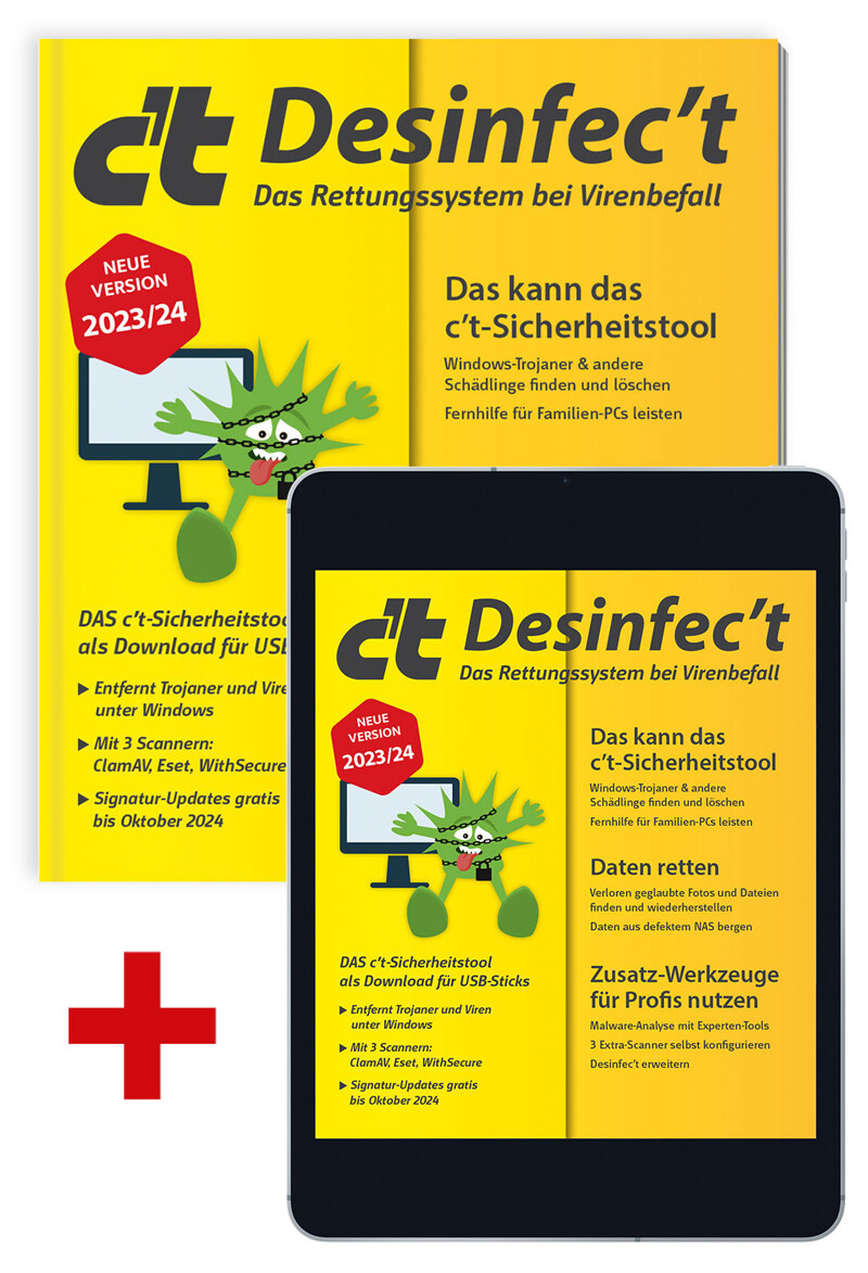 Bundle c't Desinfec't 2023/24 (Heft + PDF) | heise shop