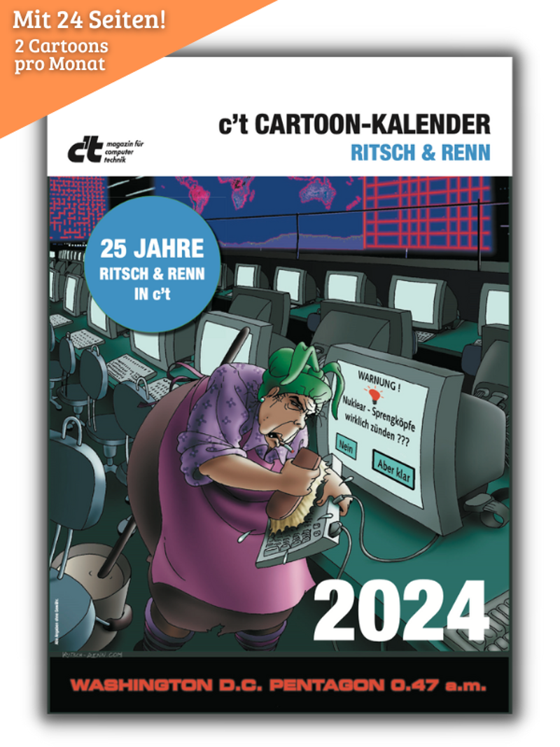 c't Jubiläums-Schlagseitenkalender 2024 | heise shop