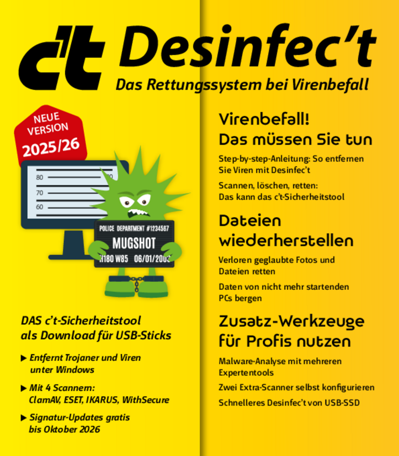 c't Desinfec't 2025/26 | heise shop
