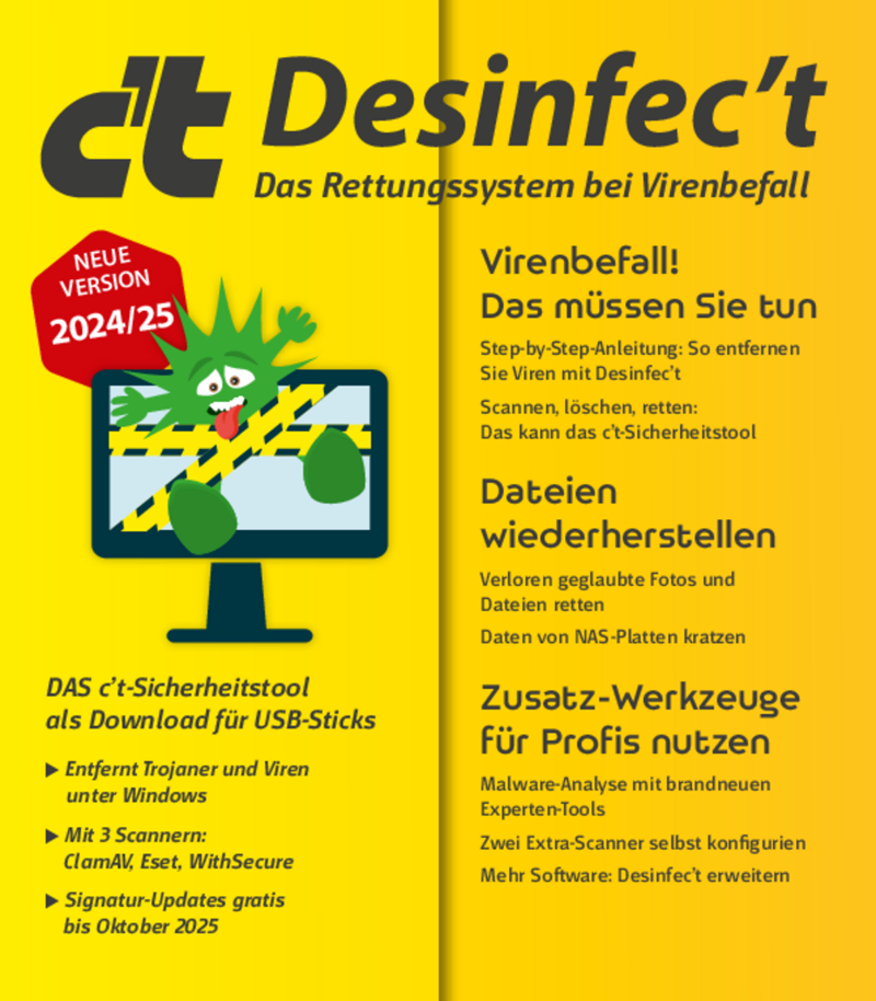 c't Desinfec't 2024/25 | heise shop