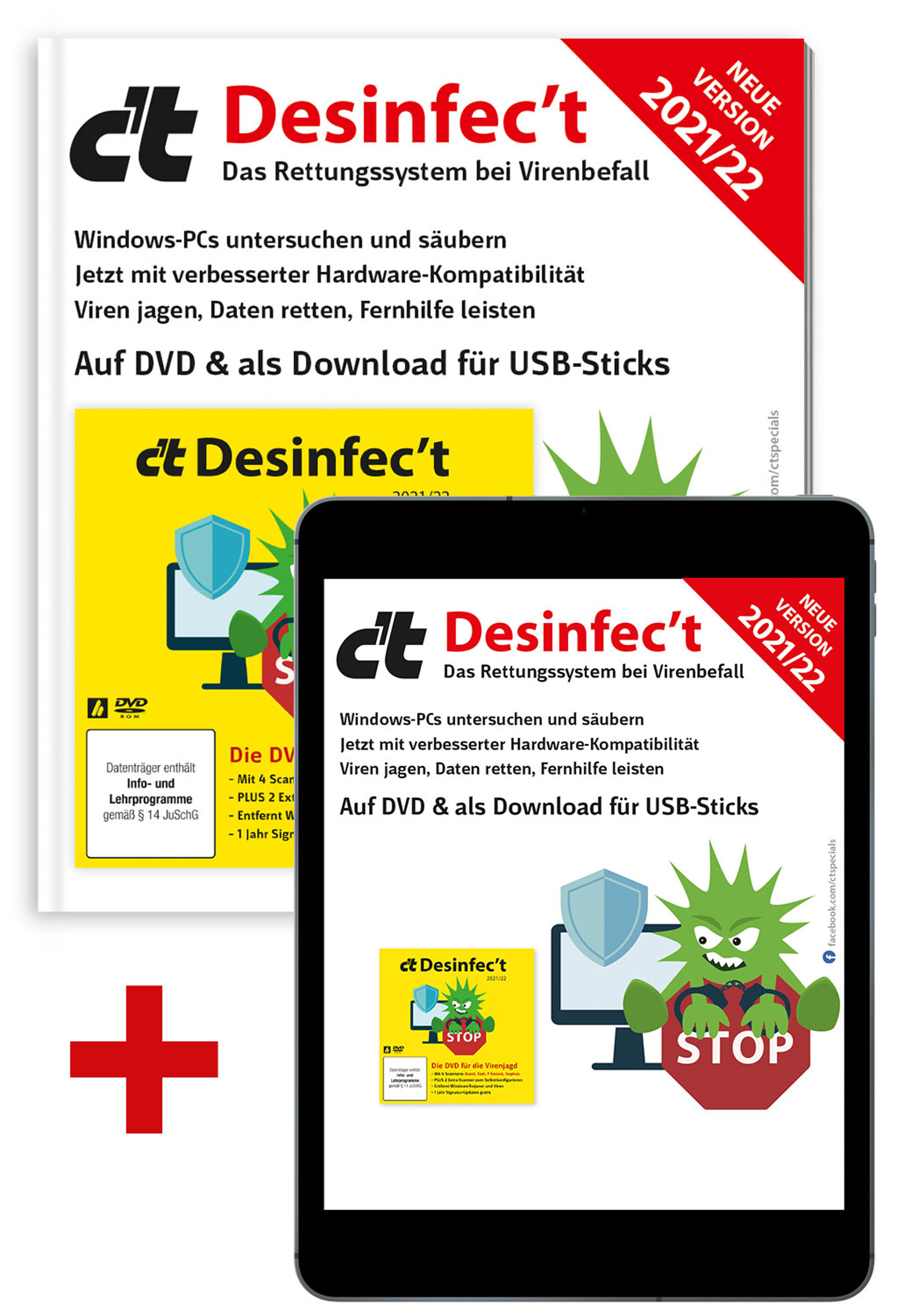 Bundle c't Desinfec't 2021/22 (Heft + PDF) | heise shop