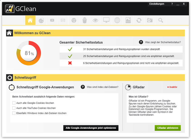 GClean - Download | Heise