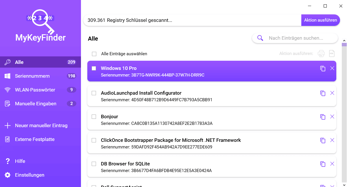 MyKeyFinder - Download | Heise