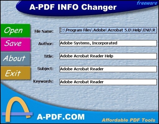 A-PDF INFO Changer Command Line - Vollversion | Heise