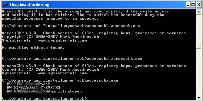 AccessChk - Gratis-Download | Heise