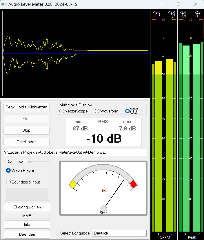 Audio Level Meter - Gratis-Download von heise.de