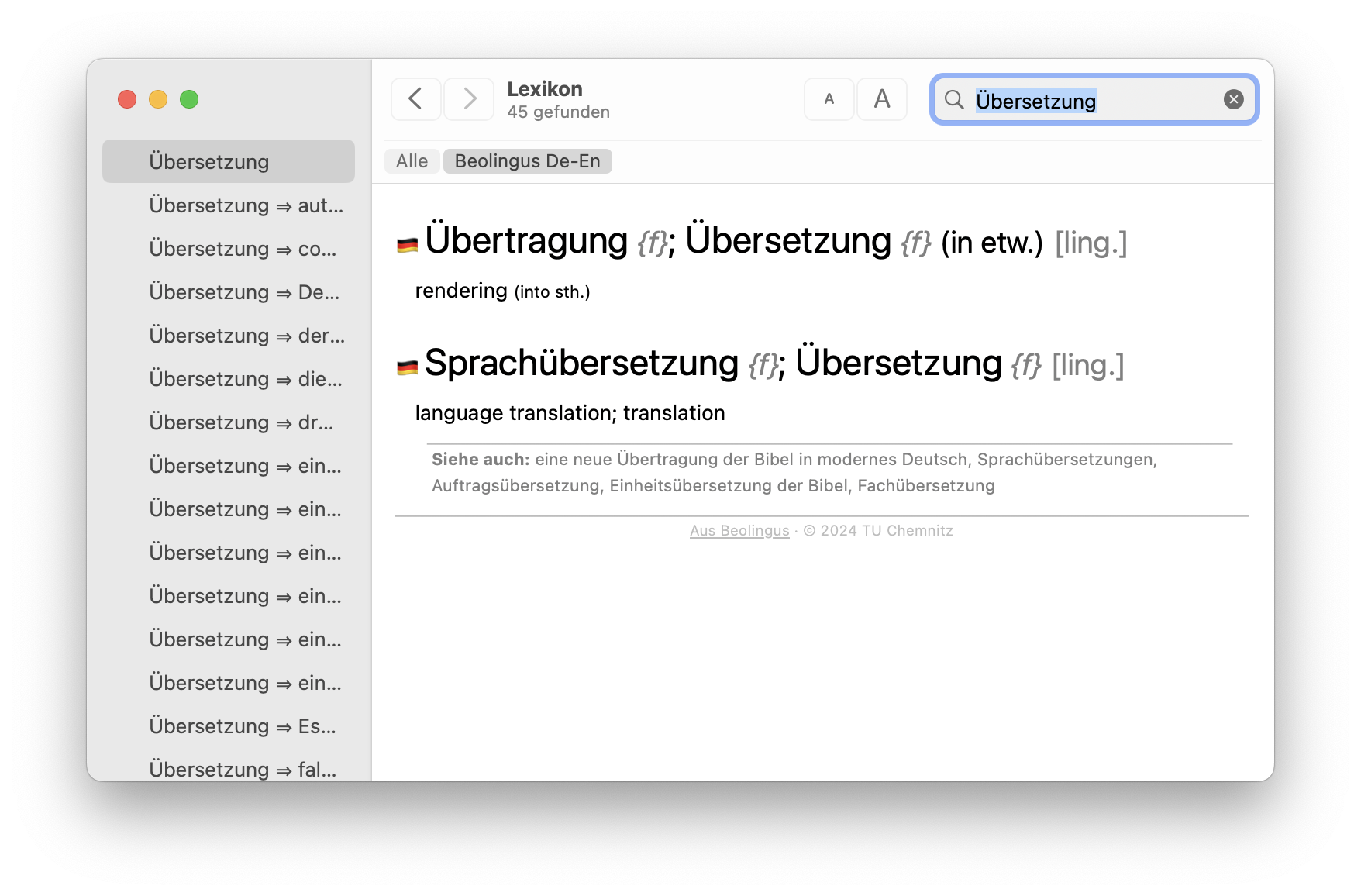 BeoLingus Deutsch-Englisch - Gratis-Download von heise.de