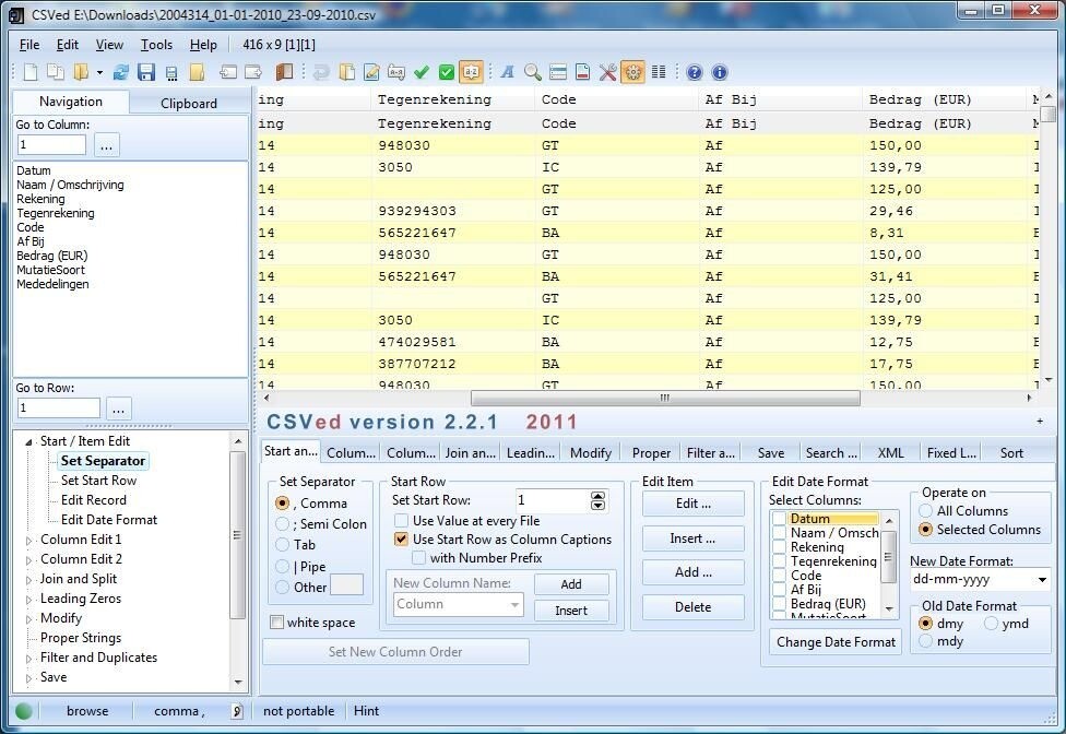 CSVed - Gratis-Download von heise.de