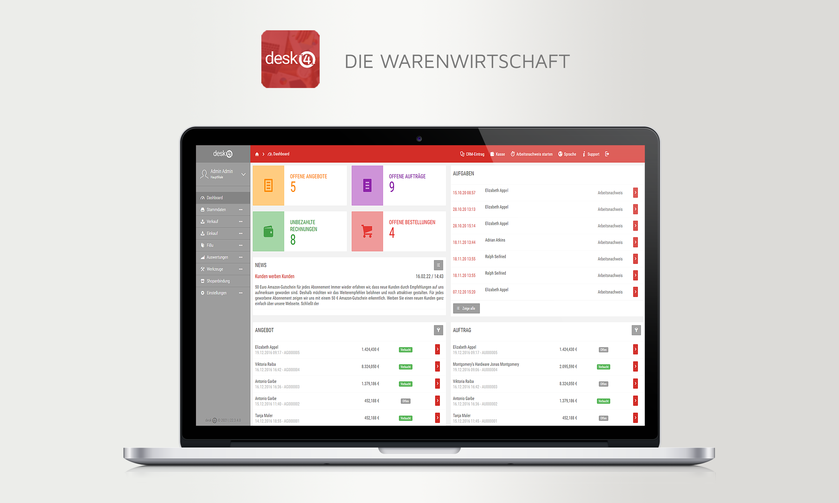 desk4 - Die Cloud Warenwirtschaft - Download | Heise