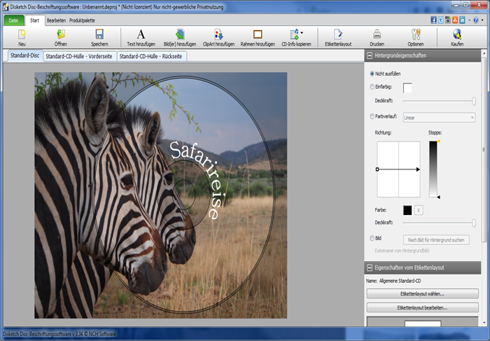 Disketch CD Label Software - Gratis-Download von heise.de