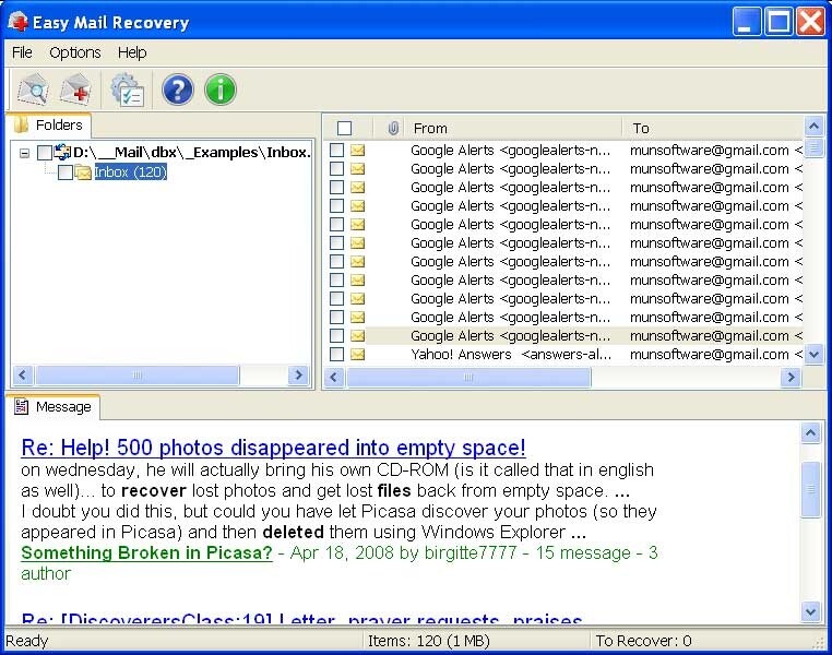 Easy Mail Recovery - Download von heise.de