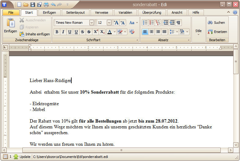 Edi - Text Editor - Download von heise.de