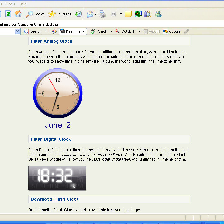 Flash Clock - Download | Heise