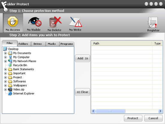 Folder Protect - Download von heise.de