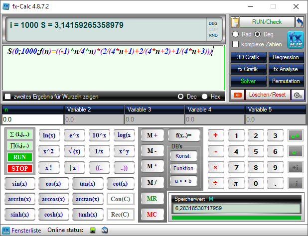 fx-Calc - Gratis-Download von heise.de