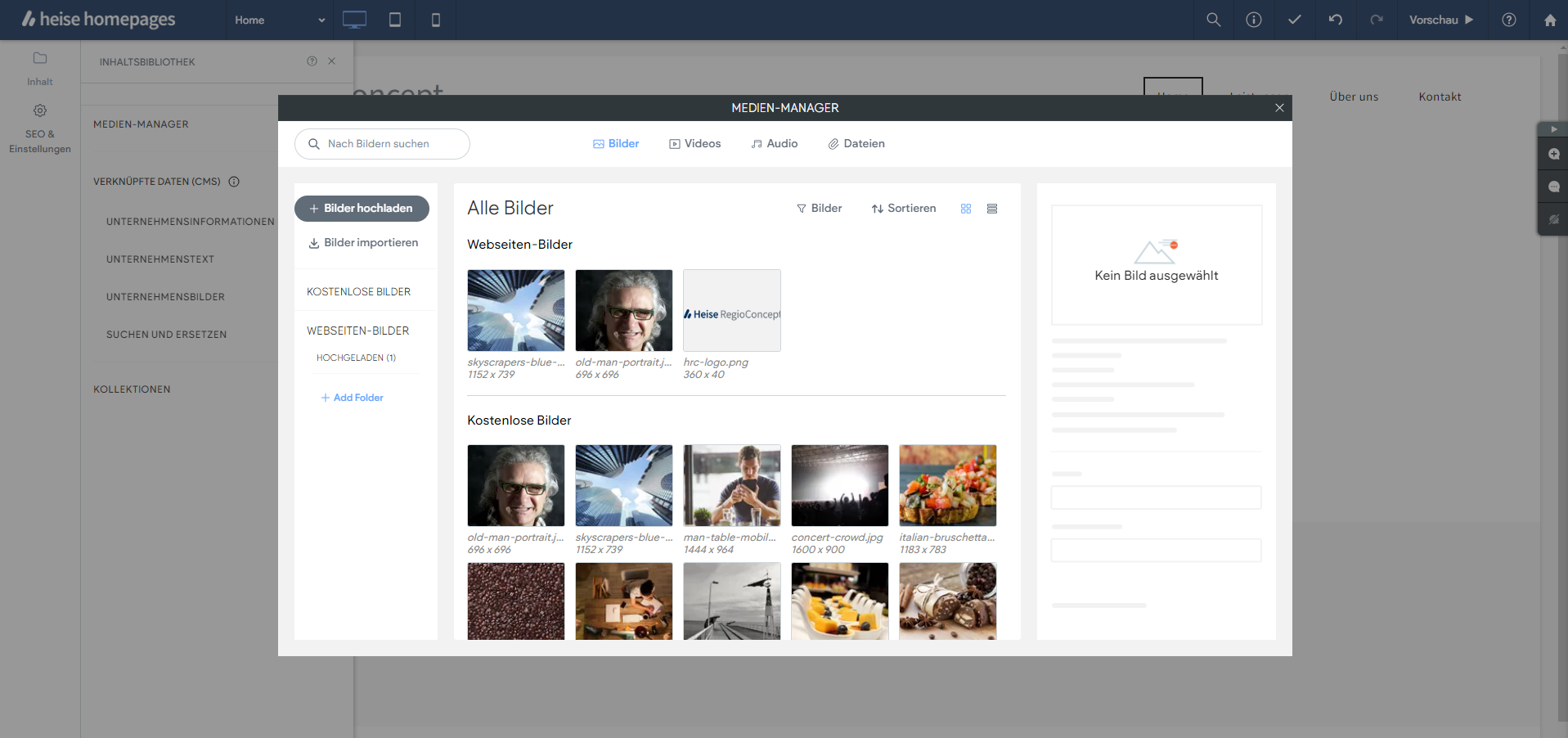 heise homepages jetzt starten | Heise