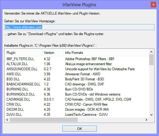 IrfanView PlugIns - Gratis-Download von heise.de