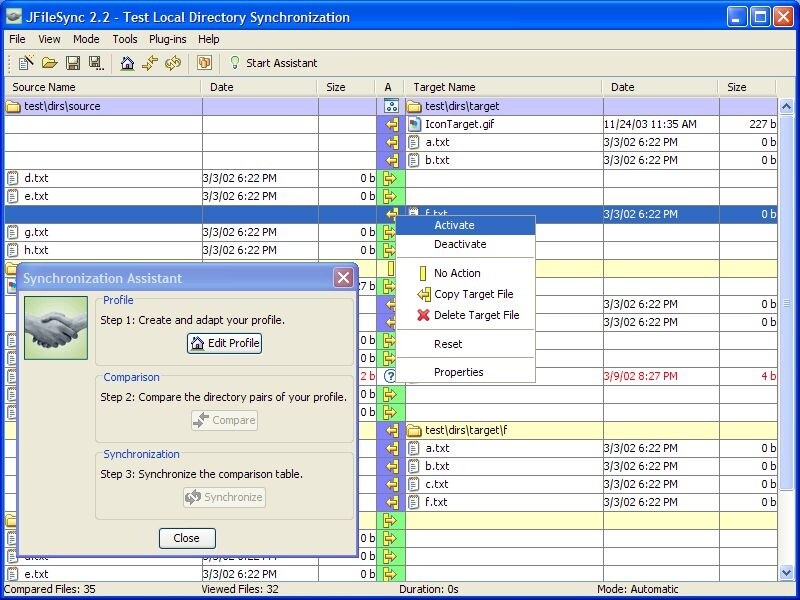 JFileSync (Java File Synchronization) - Gratis-Download | Heise
