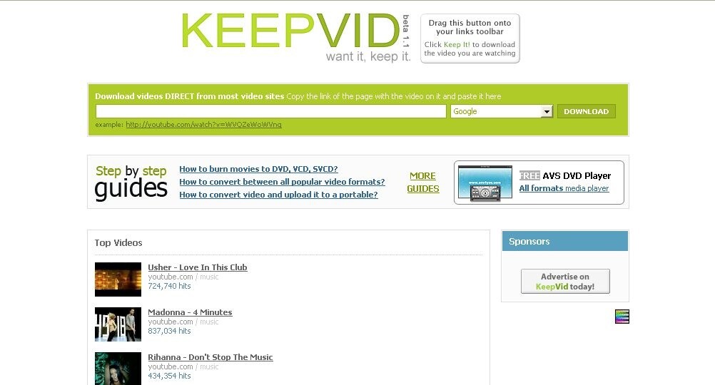KeepVid gratis nutzen | Heise