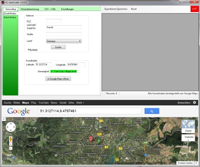 KL-GeoCoder - Gratis-Download von heise.de
