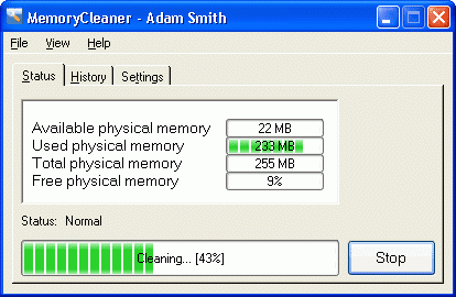 MemoryCleaner - Download von heise.de