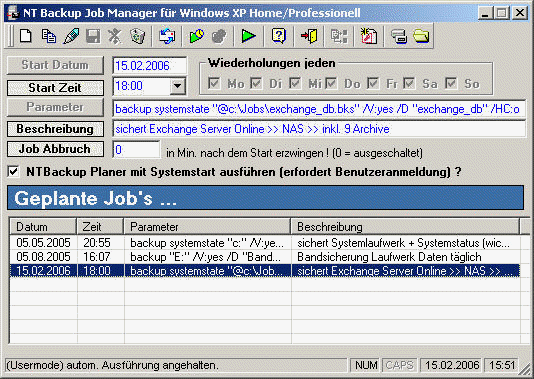 NTBackupManager Plus - Download von heise.de