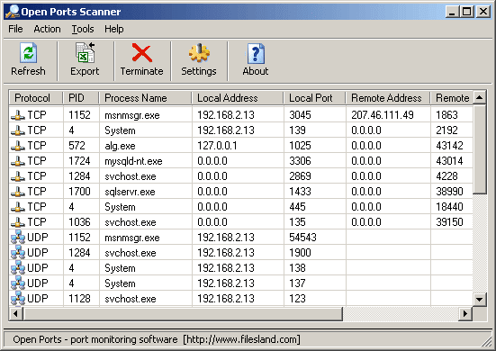 Open Ports Scanner - Download von heise.de