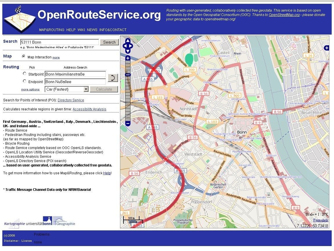 OpenRouteService gratis nutzen | Heise