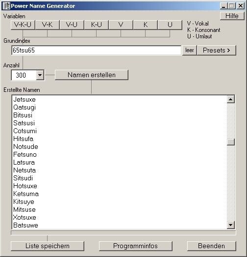 Power Name Generator - Gratis-Download von heise.de