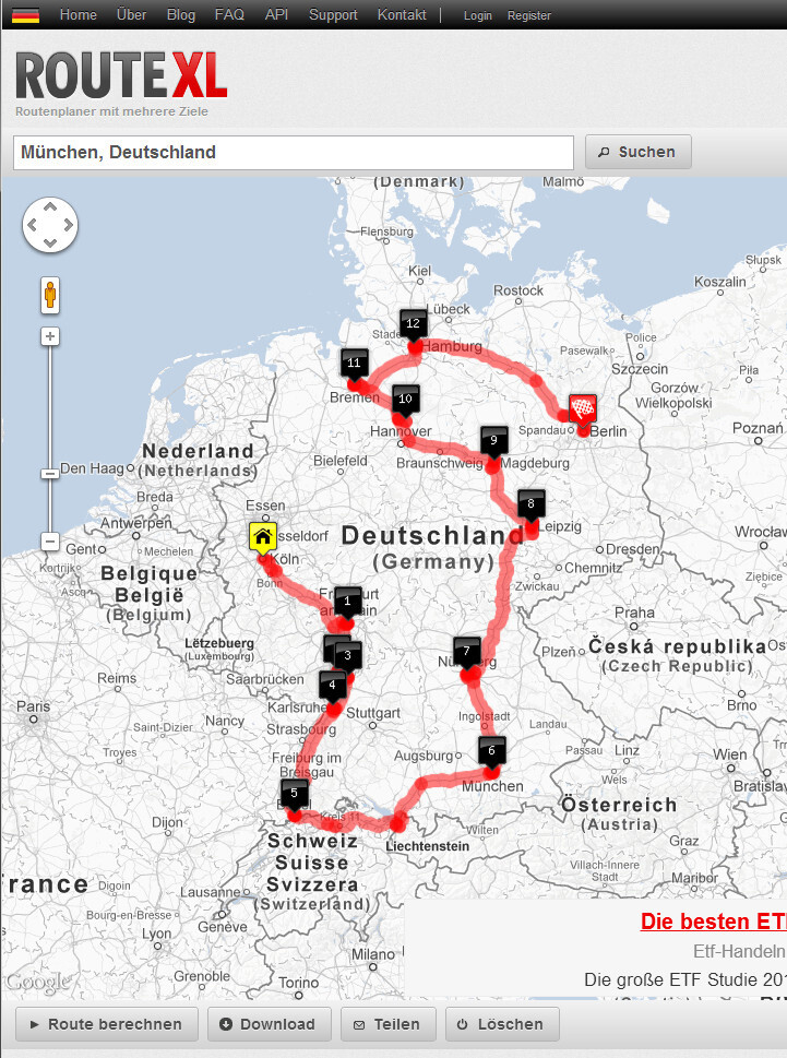RouteXL gratis nutzen | Heise